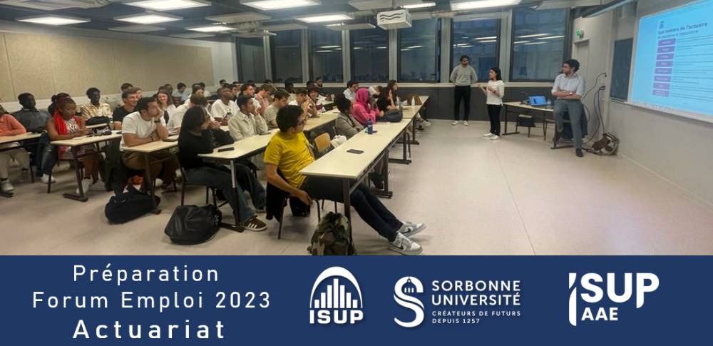 Forum Emploi 2023 - Formation Métier de l'Actuariat